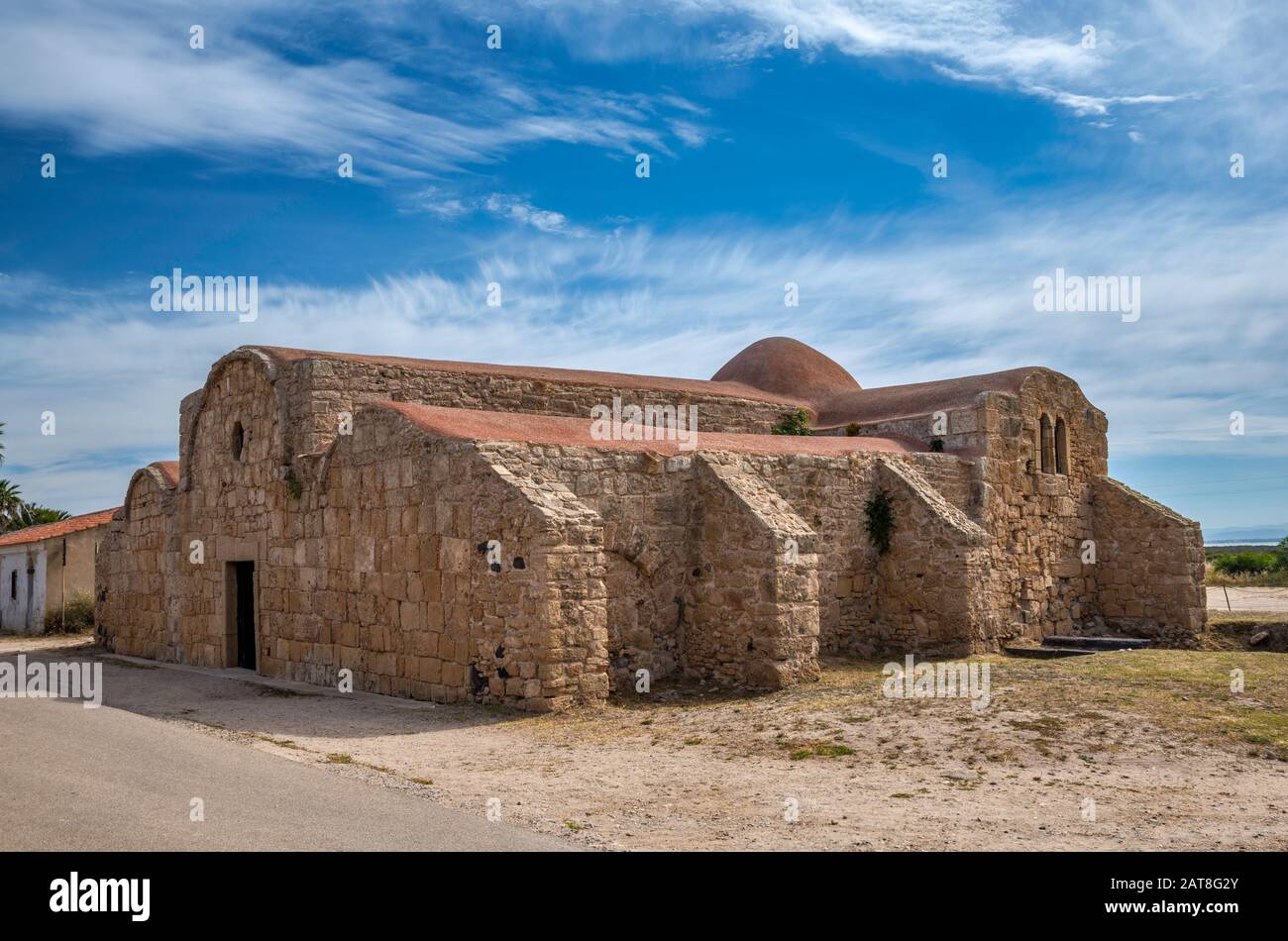 San Giovanni di Sinis Basilica, built in AD 470, Roman-Byzantine style ...