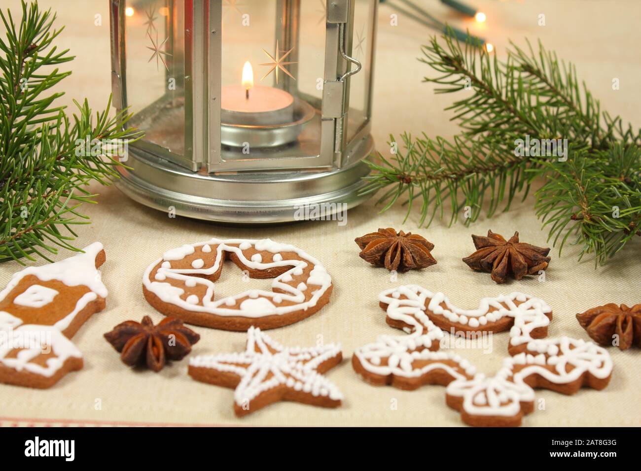 Home made christmas lantern decoration hi-res stock photography and ...