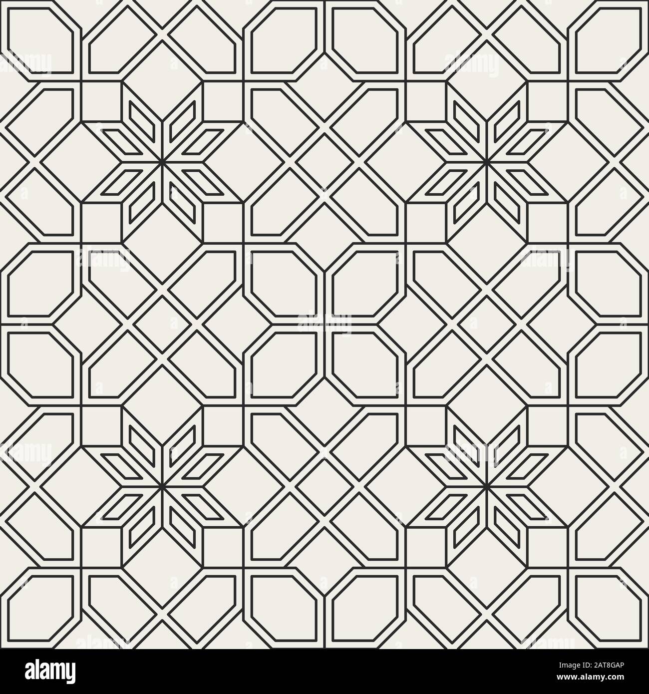 Decorative geometrical seamless pattern. Traditional oriental ...