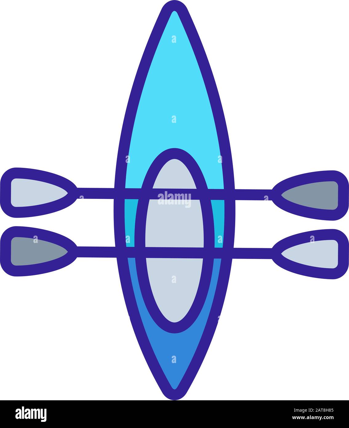 Single person canoe Stock Vector Images - Alamy