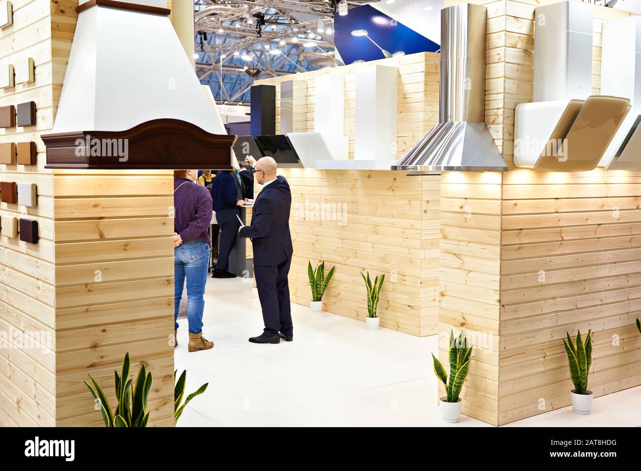 Department store selling kitchen hoods Stock Photo - Alamy