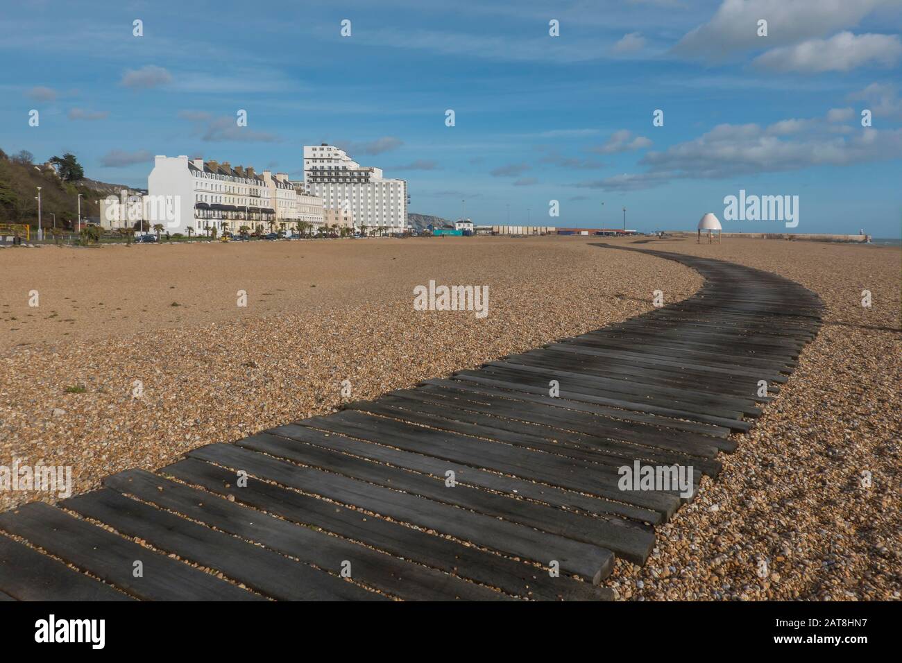 Folkestone beach boardwalk hi-res stock photography and images - Alamy