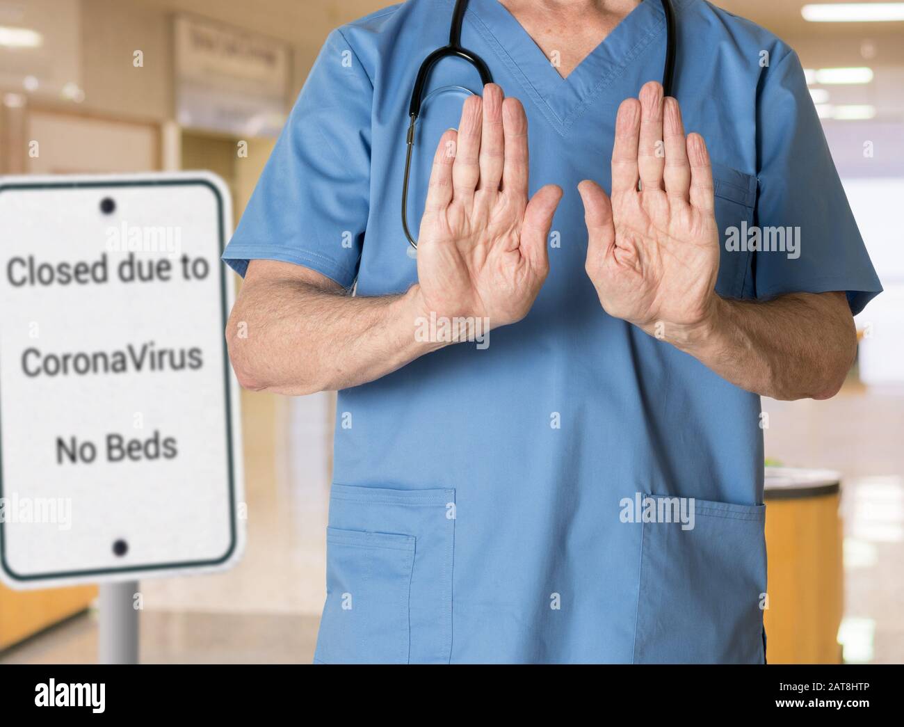 Doctor no entry sign hi-res stock photography and images - Alamy