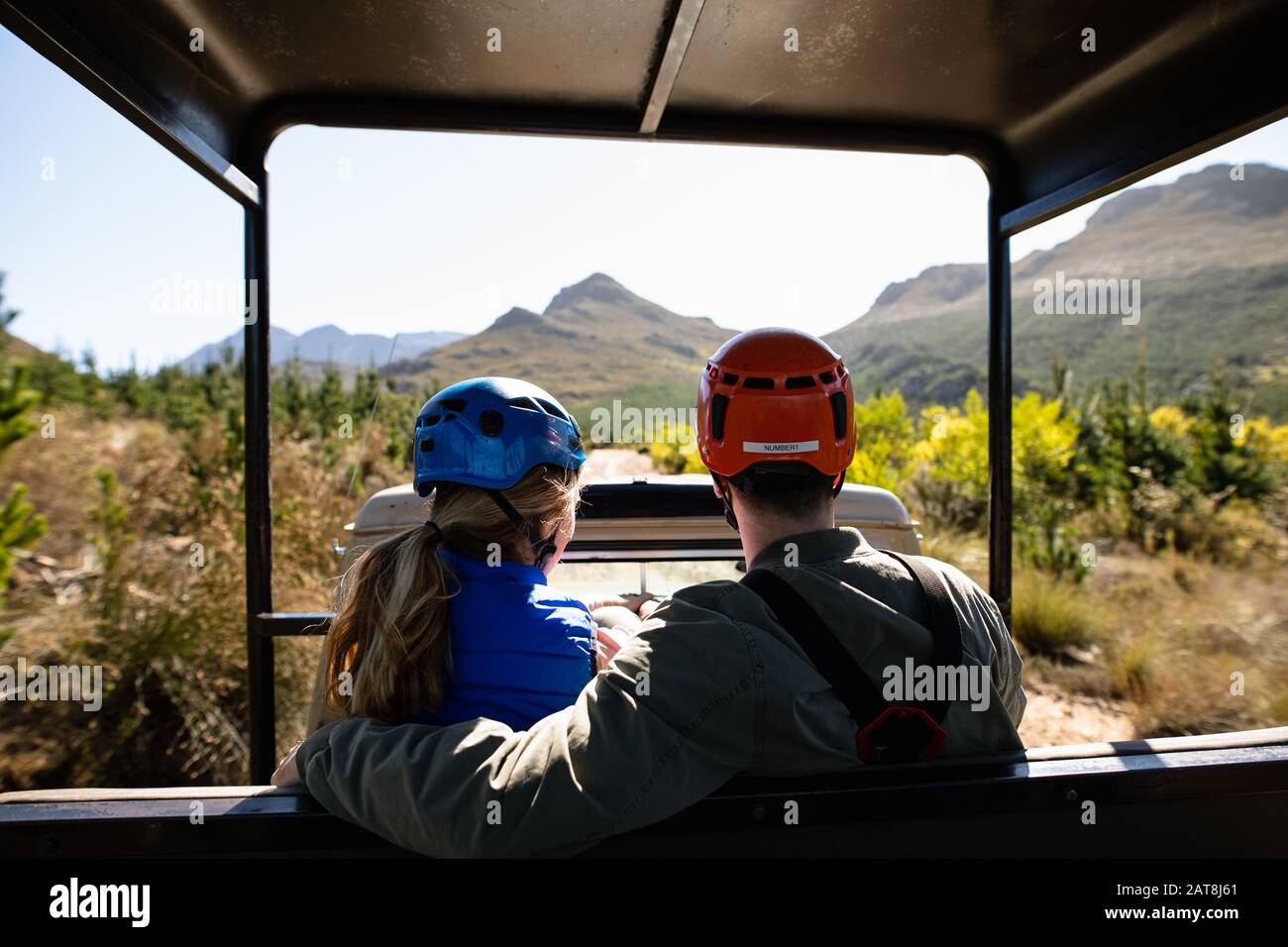 Couple ziplining hi-res stock photography and images - Alamy