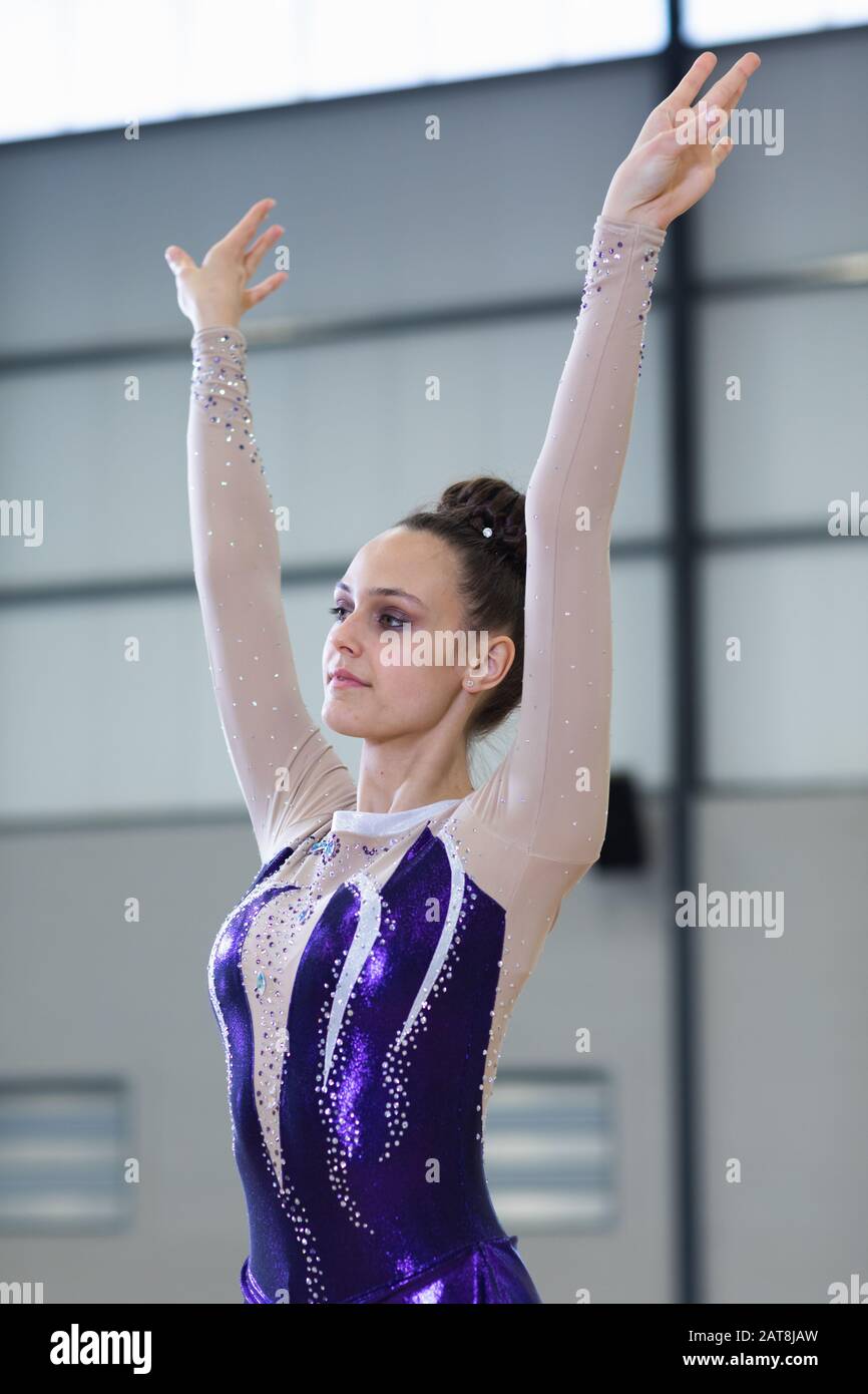 Leotard gym gymnastics hi-res stock photography and images - Alamy