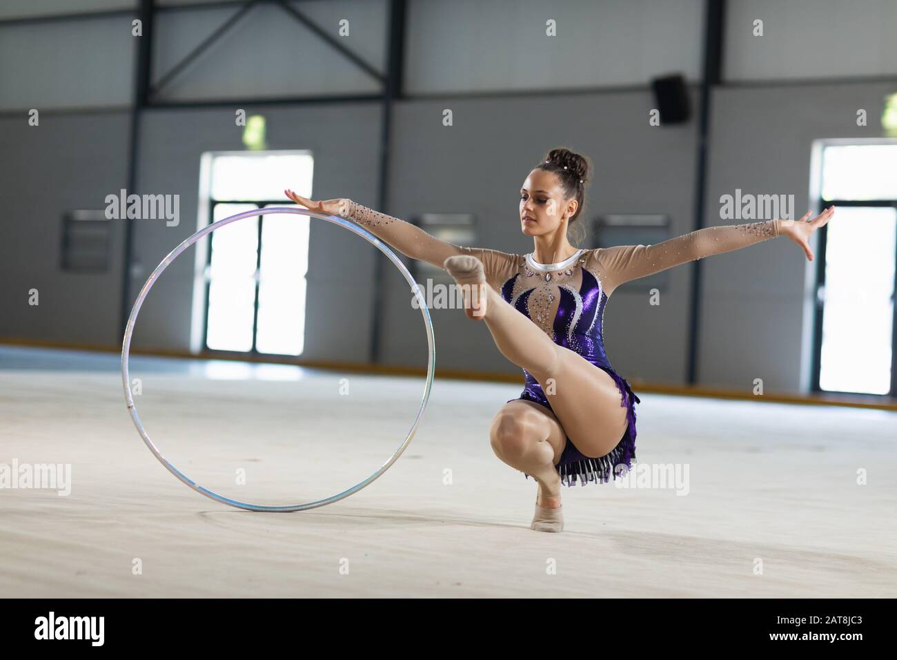 Rhythmic gymnast leg hi-res stock photography and images - Alamy