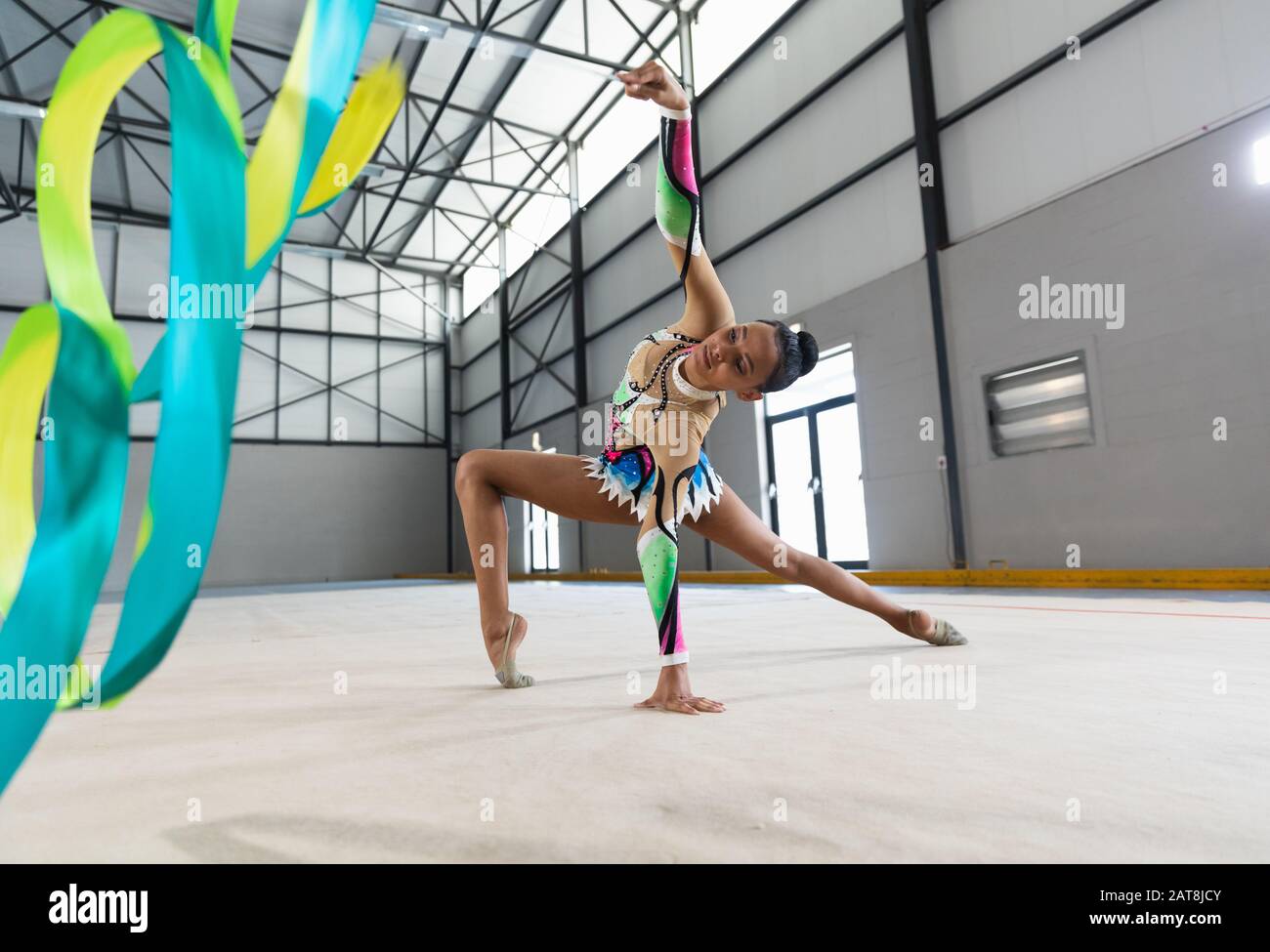 Rhythmic gymnastics ribbon hi-res stock photography and images - Alamy
