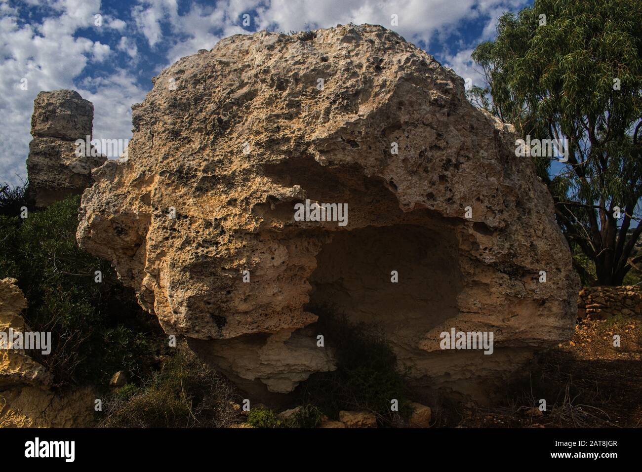 Small Cave in a Gigantic Rock Stock Photo - Alamy