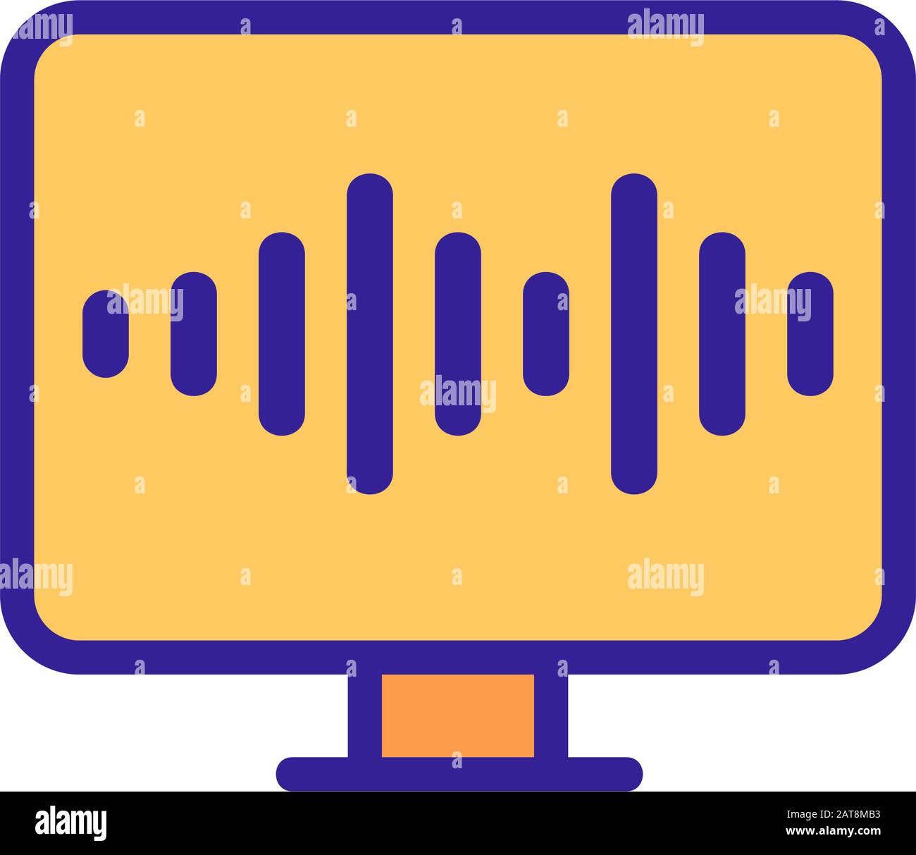 voice control icon vector. Isolated contour symbol illustration Stock ...