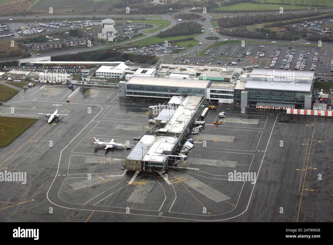Newcastle International Airport, Newcastle, England Stock Photo - Alamy