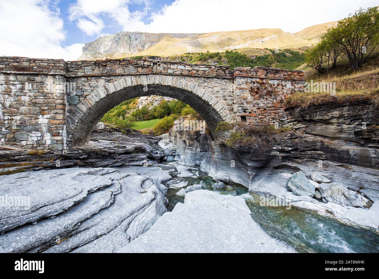 Bridge in the alps hi-res stock photography and images - Alamy