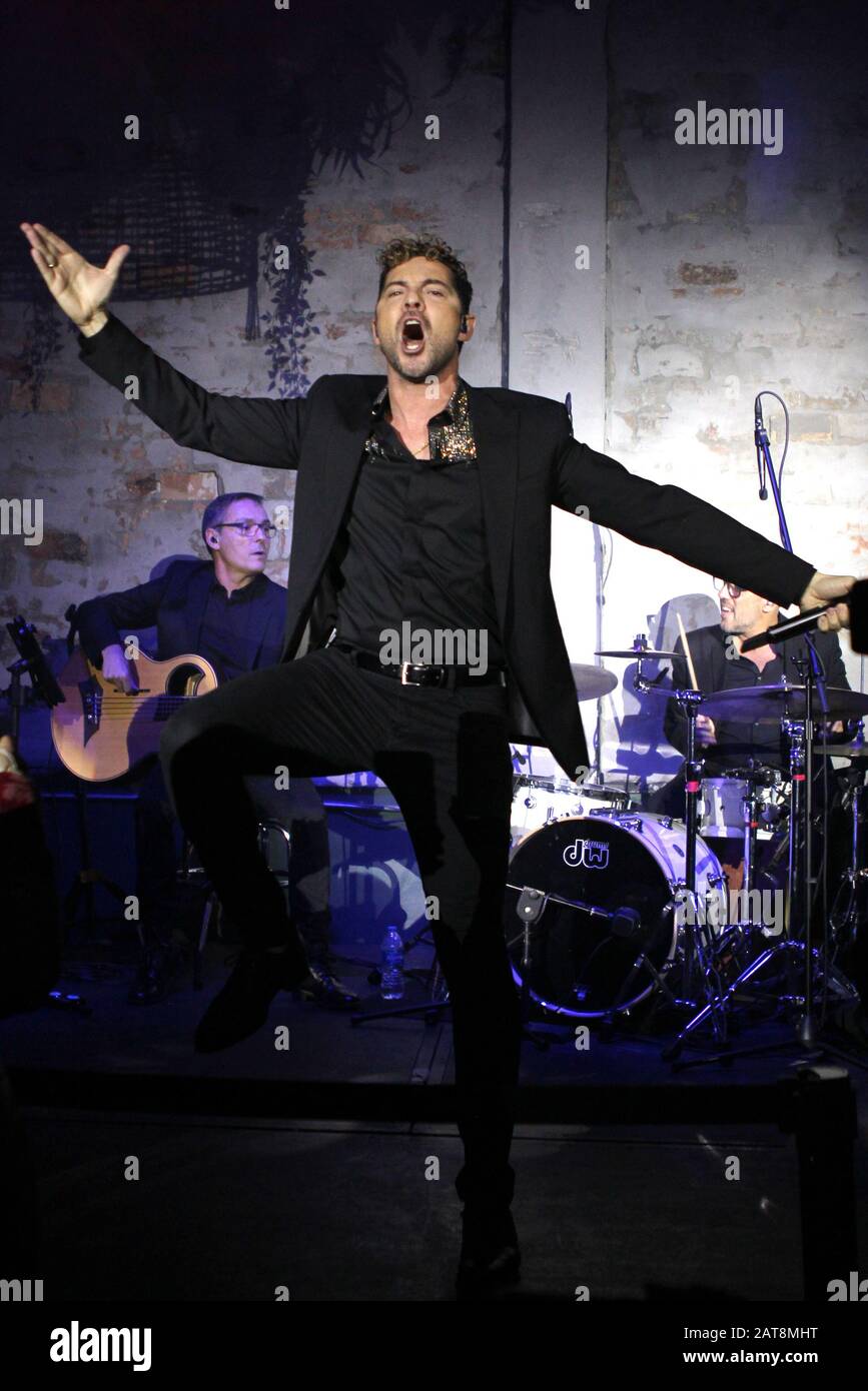 MIAMI, FL - JANUARY 30: David Bisbal performs showcasing En Tus Planes ...