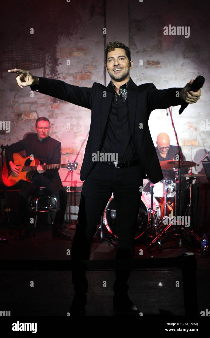 MIAMI, FL - JANUARY 30: David Bisbal performs showcasing En Tus Planes ...