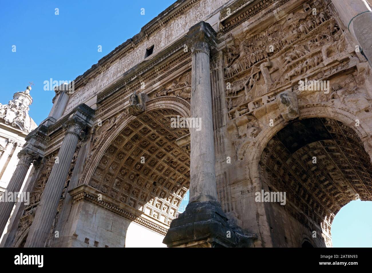 Ancient Roman Septimius Severus Arch in Rome, Italy Stock Photo - Alamy