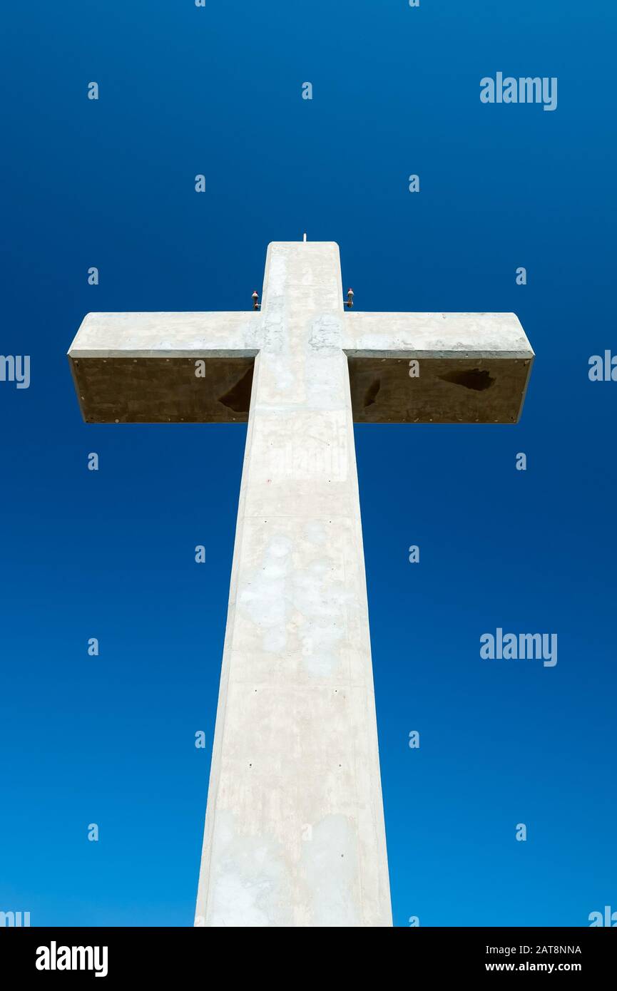 Giant cross near Filerimos Monastery, Ialysos, Rhodes, Greece Stock ...