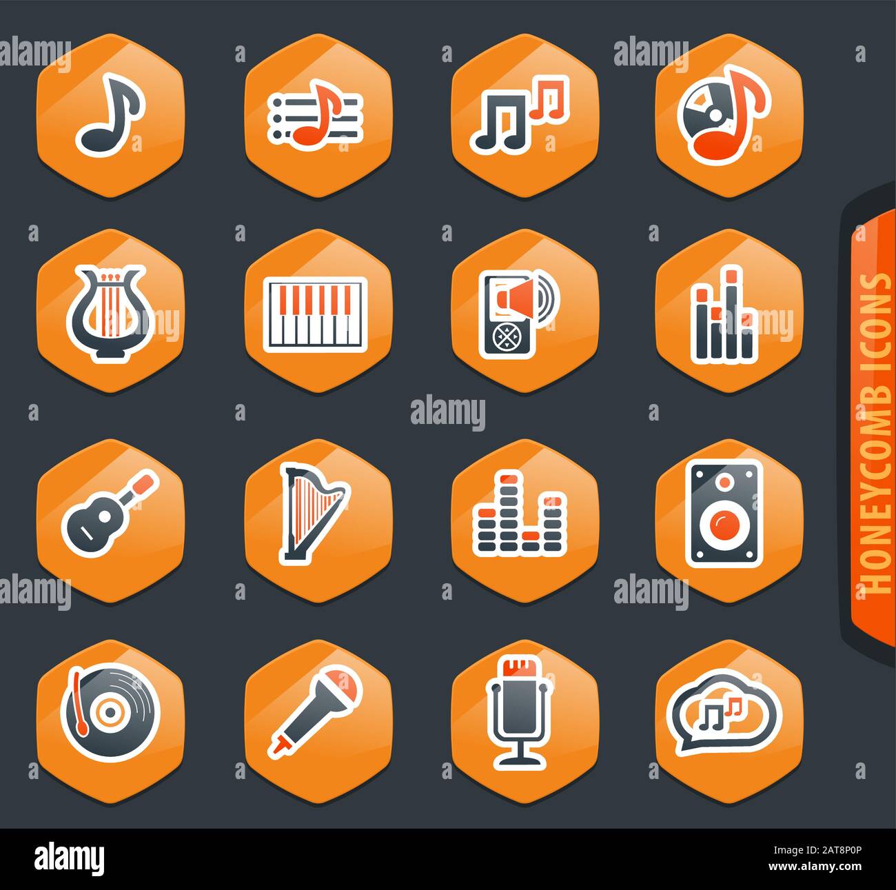 Music icons set Stock Vector Image & Art - Alamy