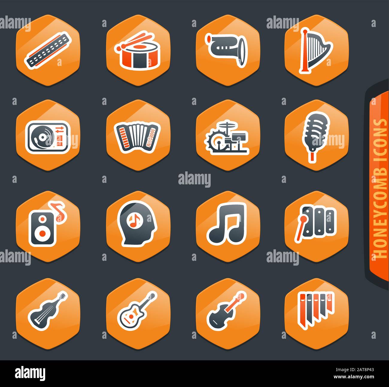 Music icons set Stock Vector Image & Art - Alamy