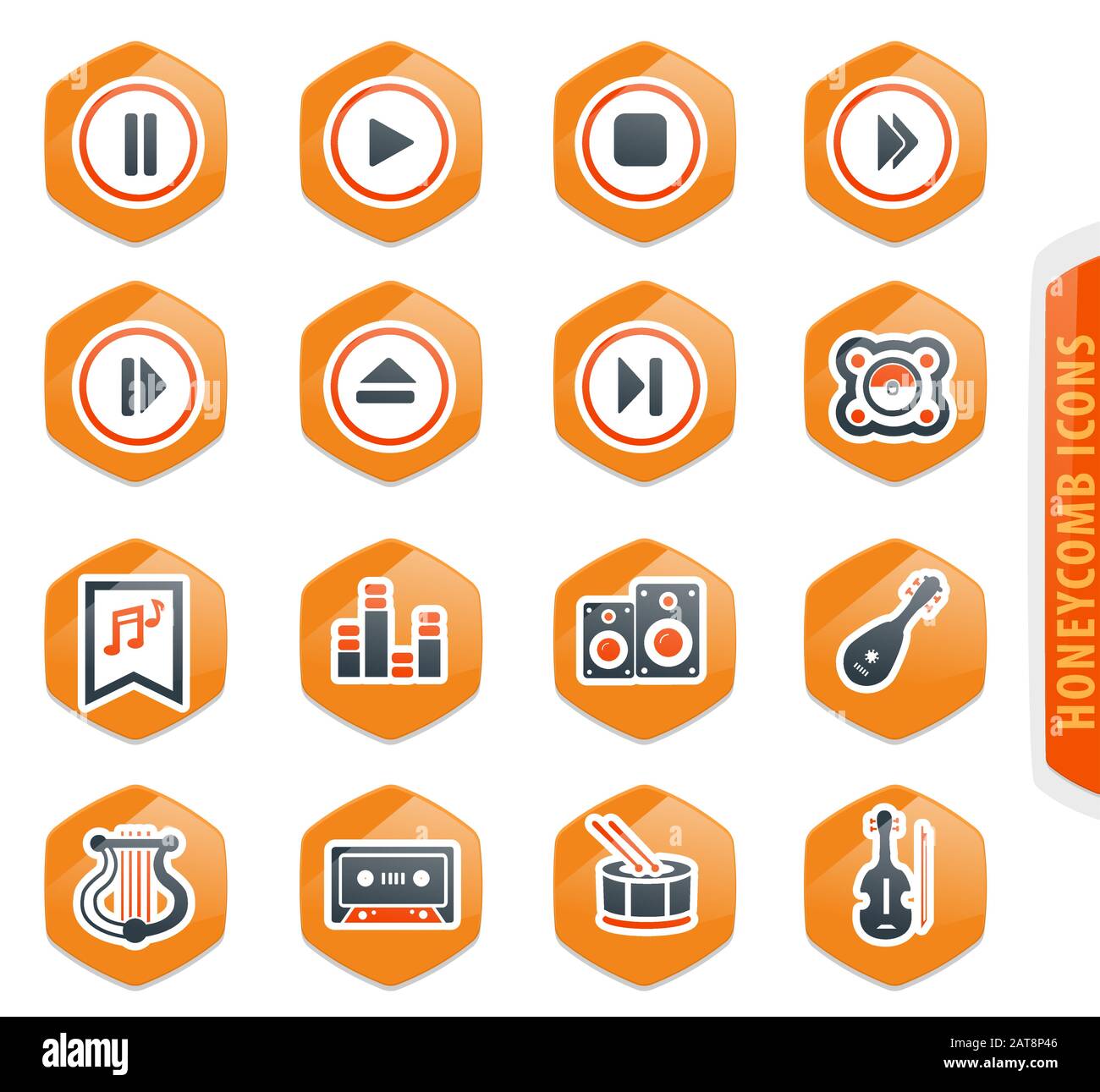Music icons set Stock Vector Image & Art - Alamy