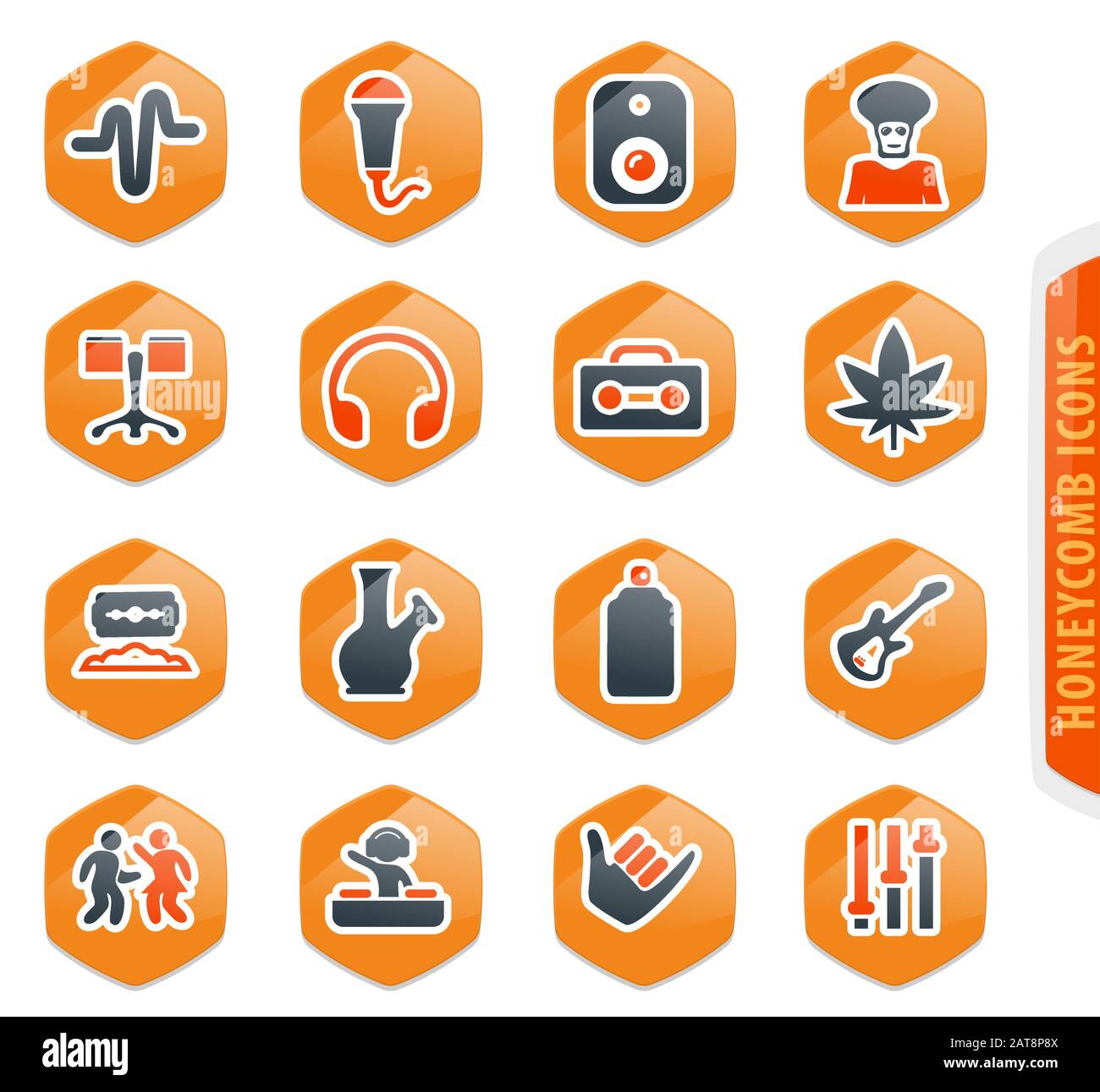 Reggae icons set Stock Vector Image & Art - Alamy