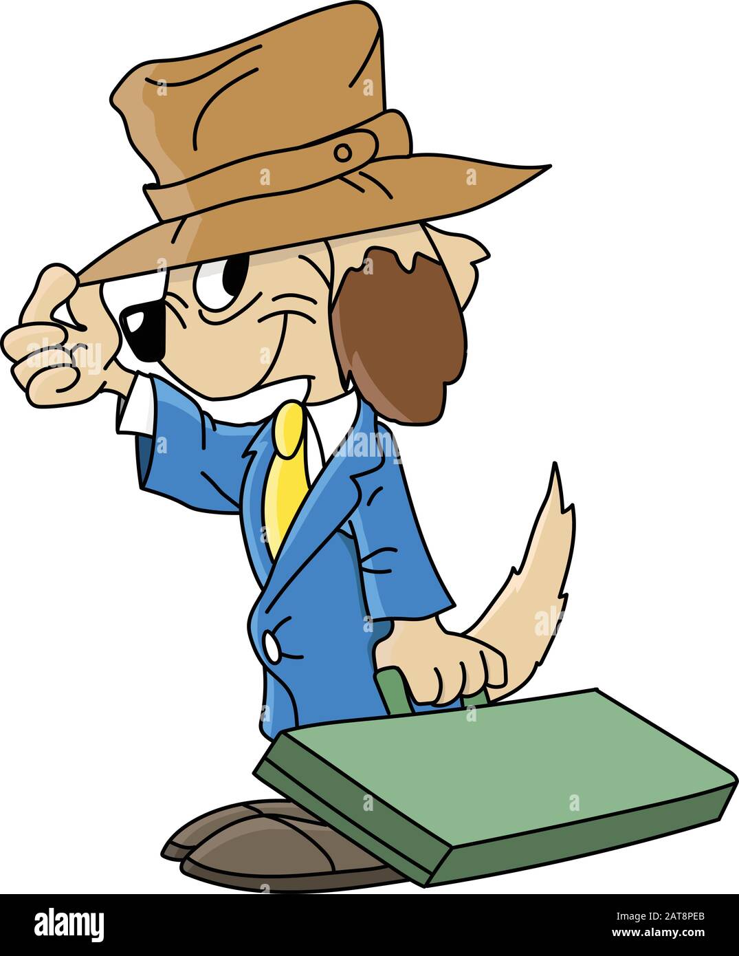 Art Dog Wearing Suit