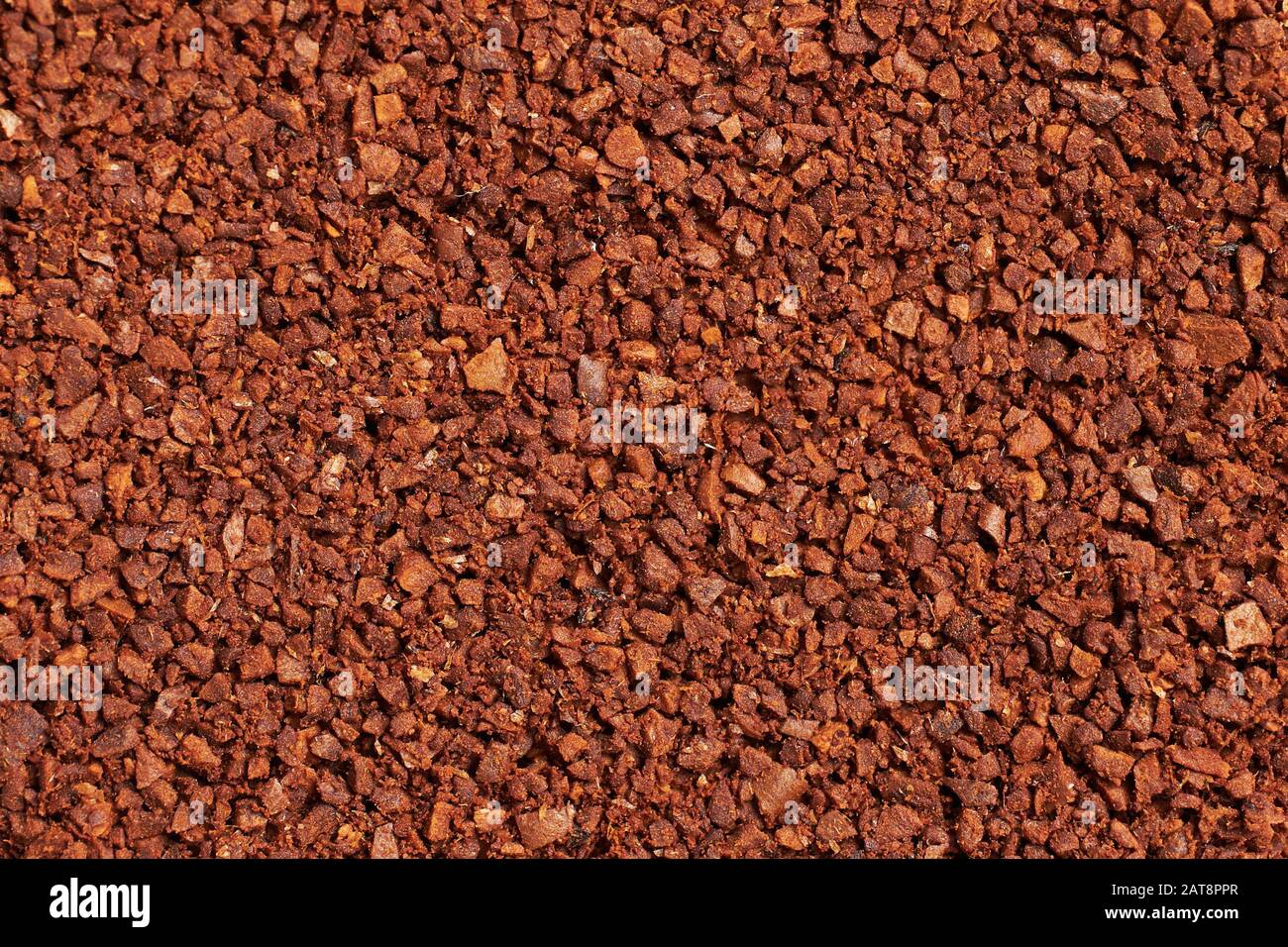 Texture and background of ground coffee. Close up Stock Photo - Alamy