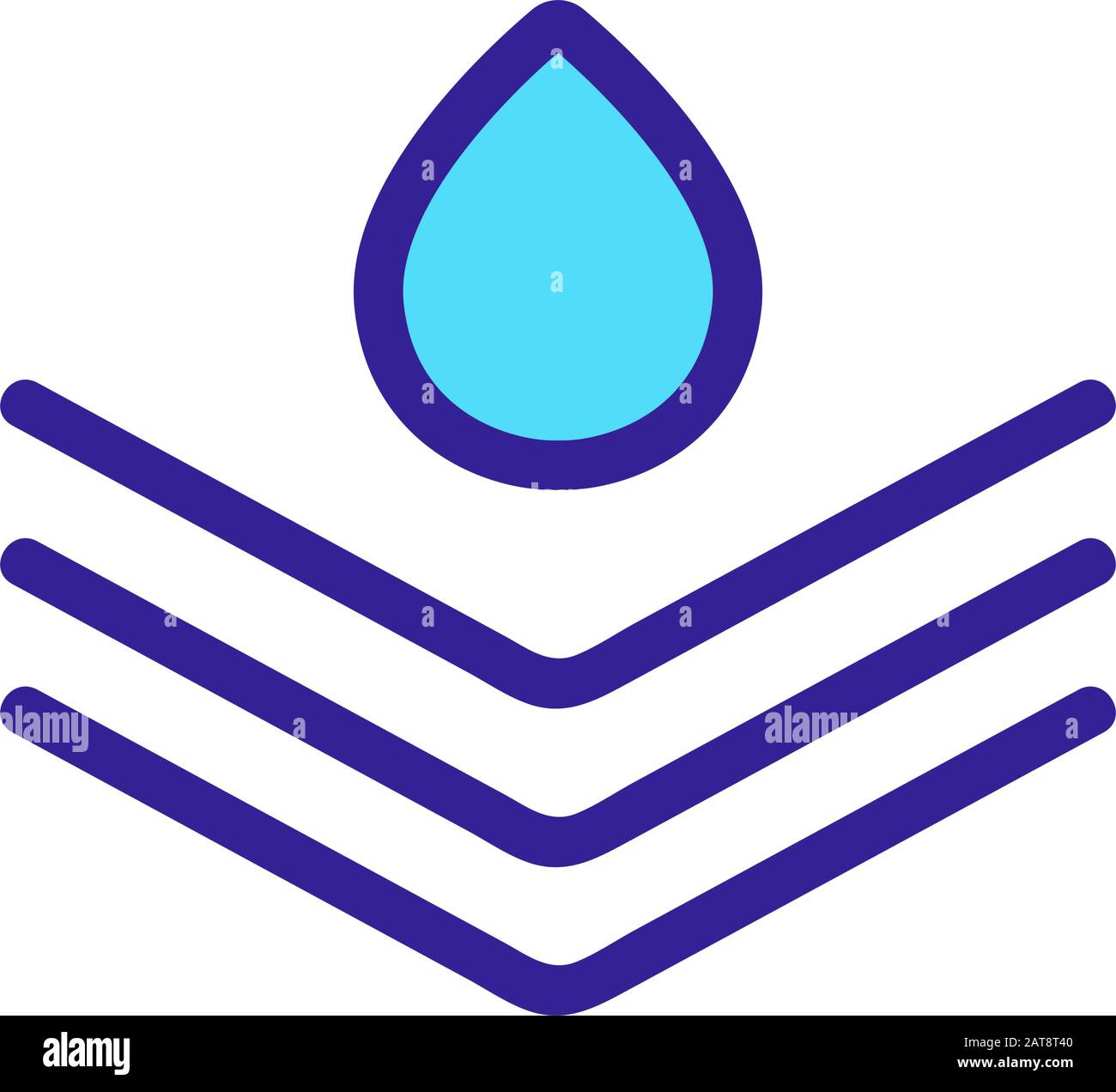 absorbing the vector icon. Isolated contour symbol illustration Stock ...