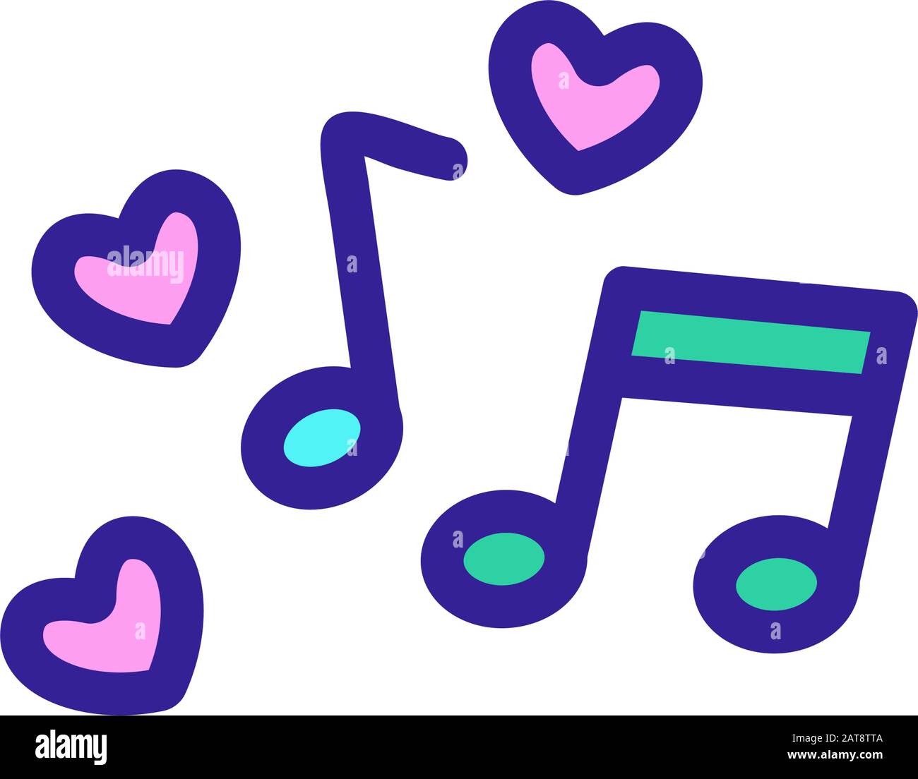 Favorite song icon vector. Isolated contour symbol illustration Stock ...