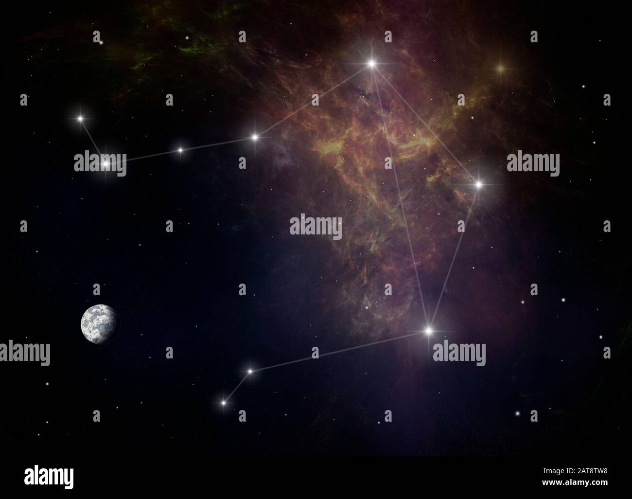 Libra constellation hi-res stock photography and images - Alamy