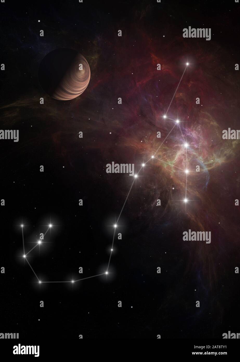 Scorpio Star constellation Stock Photo - Alamy