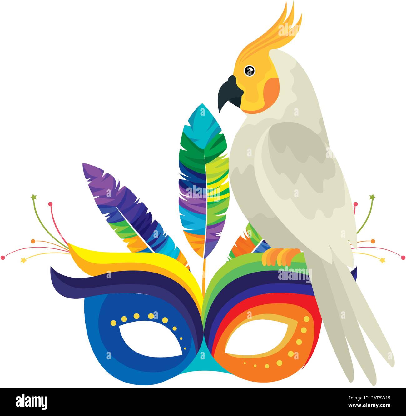 Bird beak mask carnival Stock Vector Images - Alamy