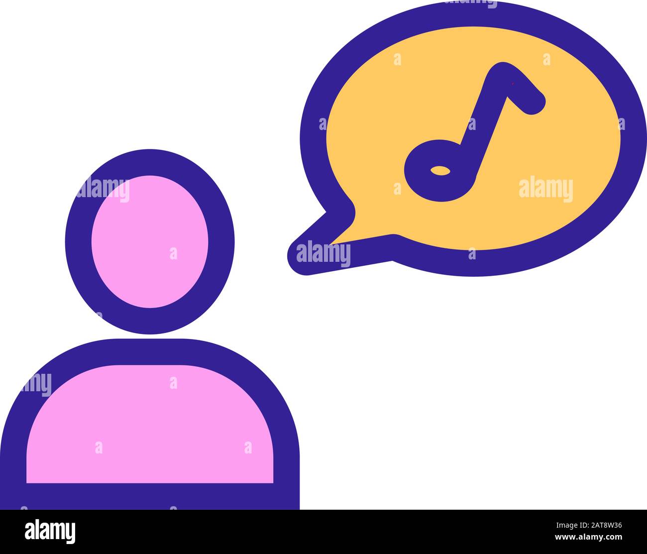 composer icon vector. Isolated contour symbol illustration Stock Vector ...