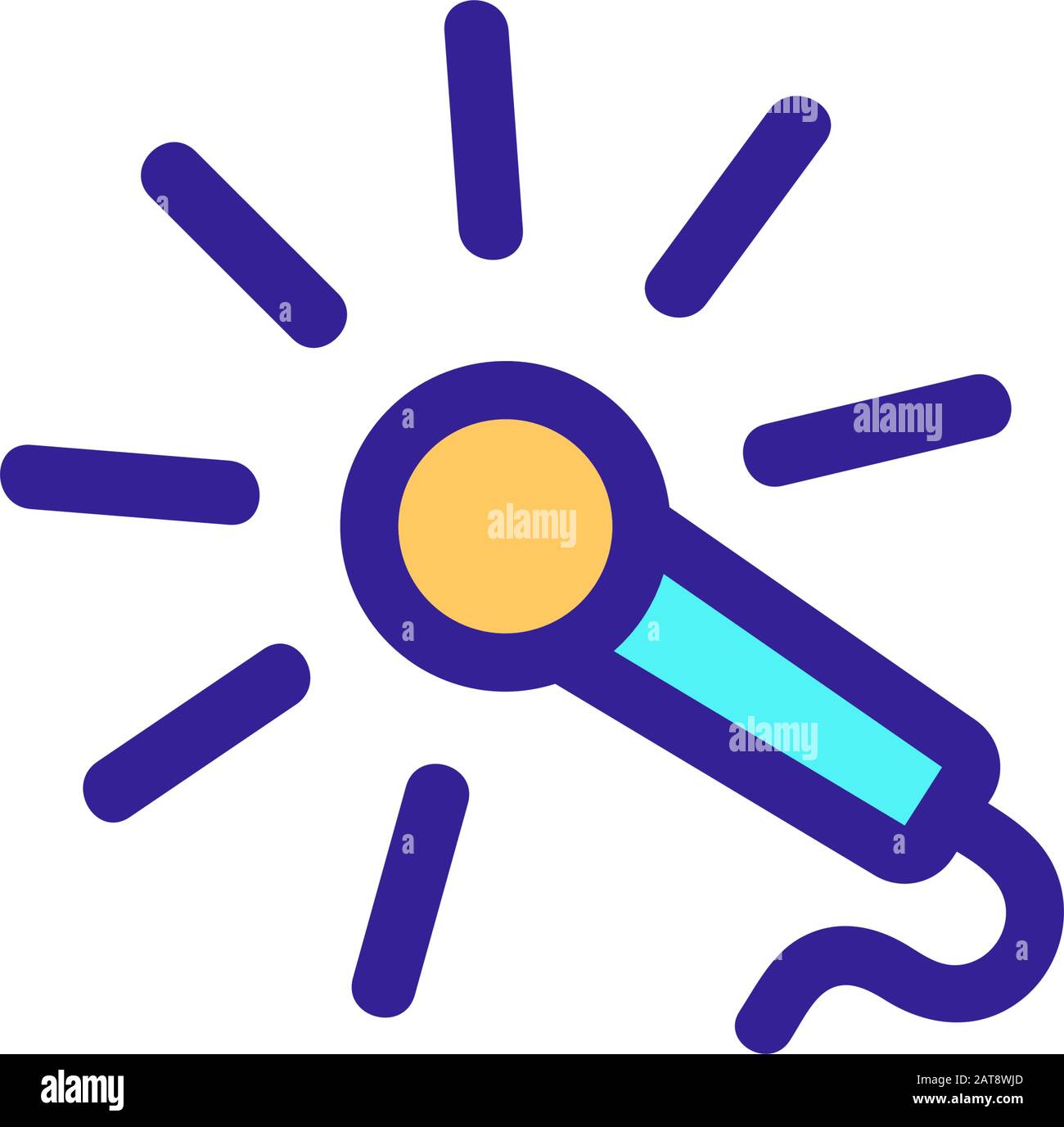 A working microphone icon vector. Isolated contour symbol illustration ...