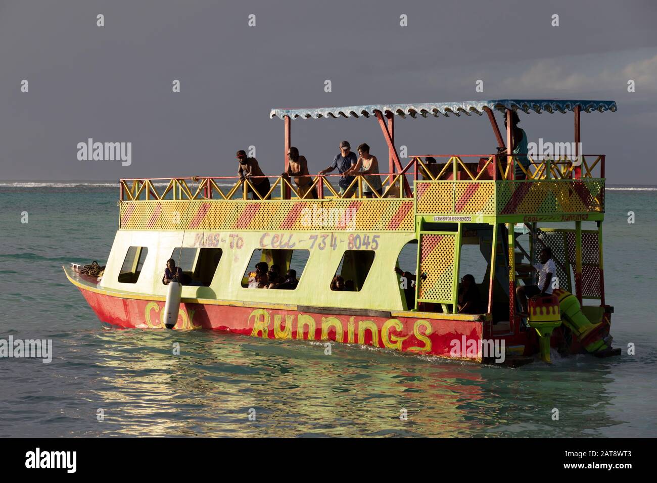 Tour boat, Pigeon Point, Tobago, Trinidad & Tobago Stock Photo - Alamy