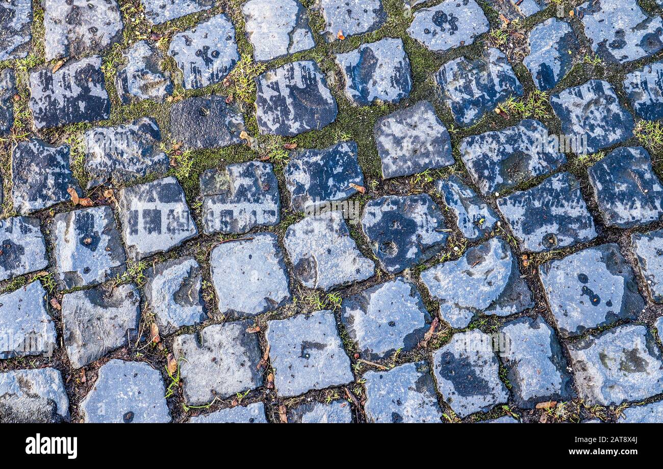 Cobblestone floor white roof hi-res stock photography and images - Alamy
