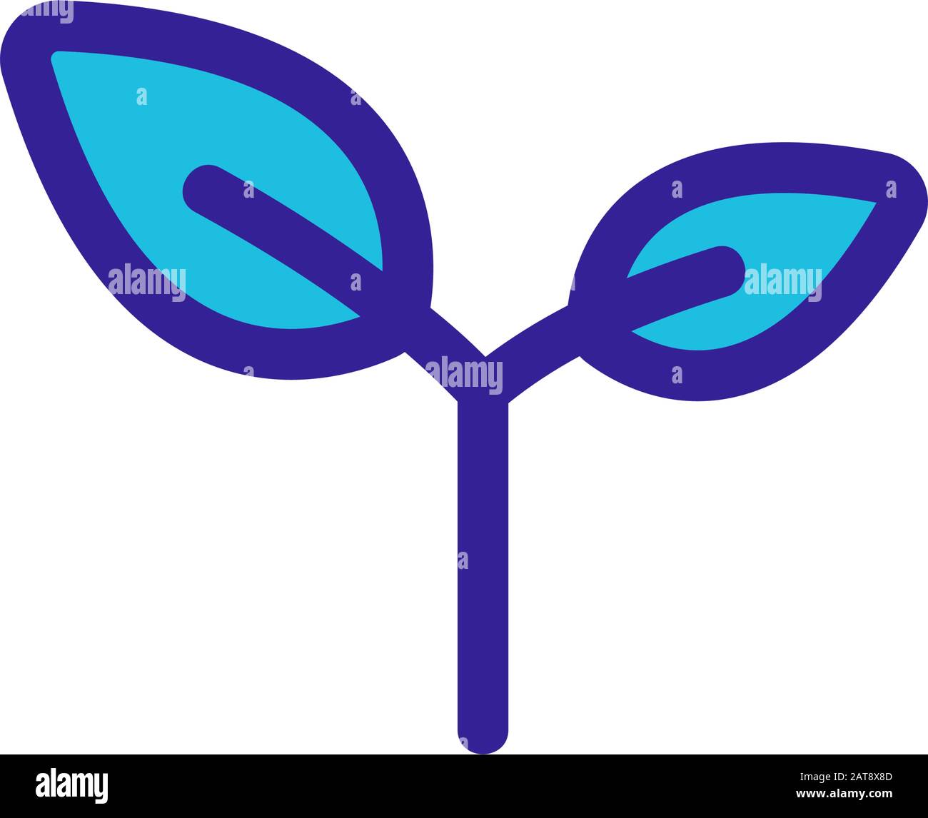 Spring seedling icon vector. Isolated contour symbol illustration Stock ...