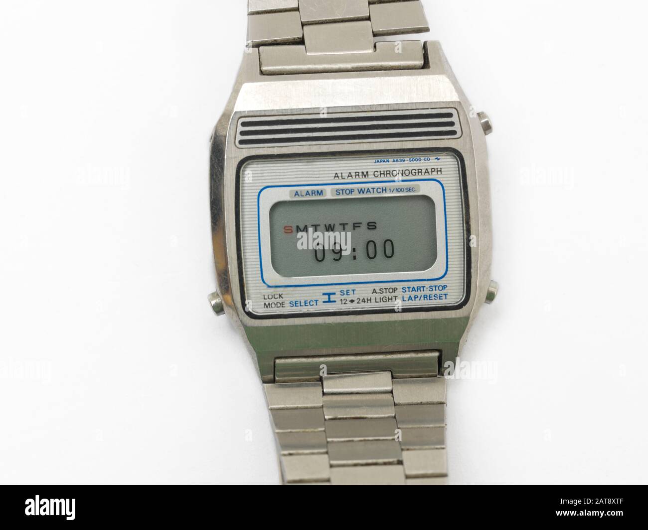 Stainless Steel Digital Watch Stock Photo - Alamy