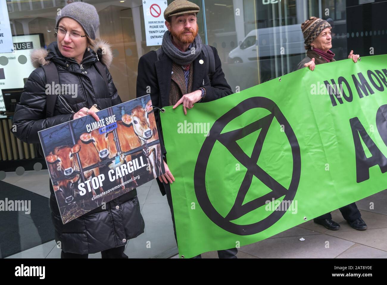 London, UK. 31st January 2020. London Climate Save protest outside the ...