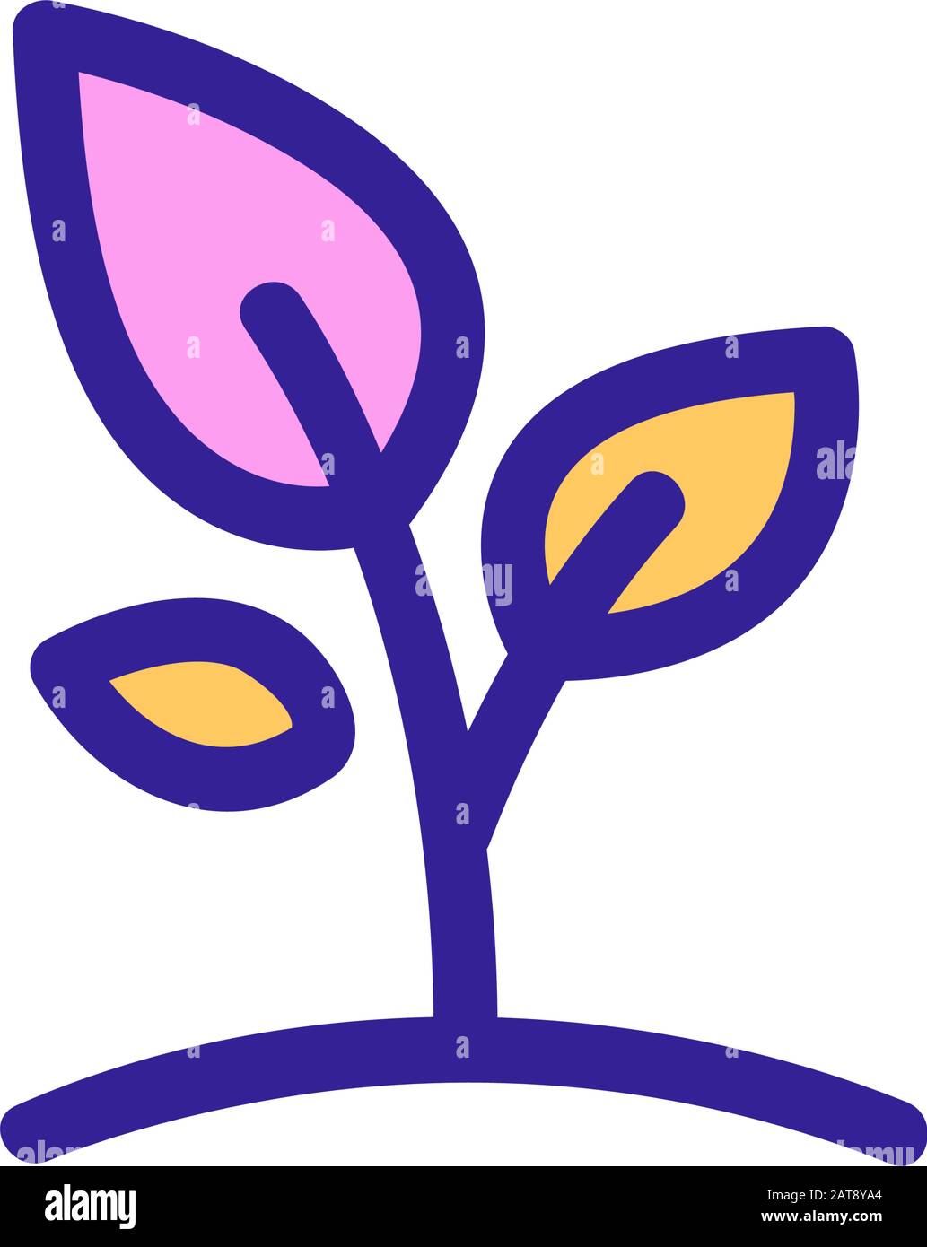 Little tree icon vector. Isolated contour symbol illustration Stock ...