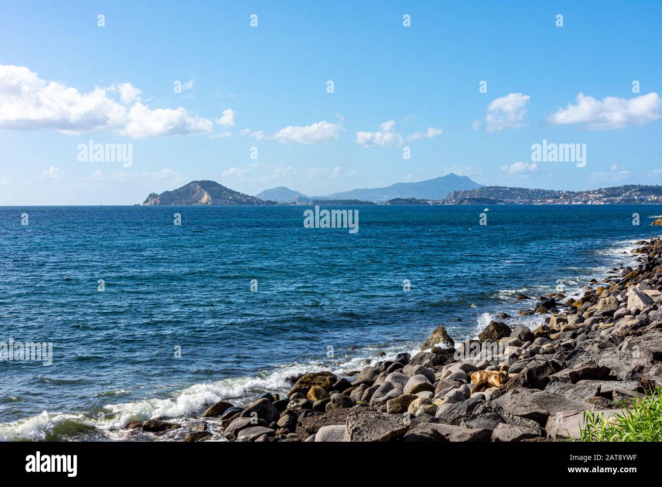Italy, Naples, view of Nisida and Pozzuoli coast Stock Photo - Alamy