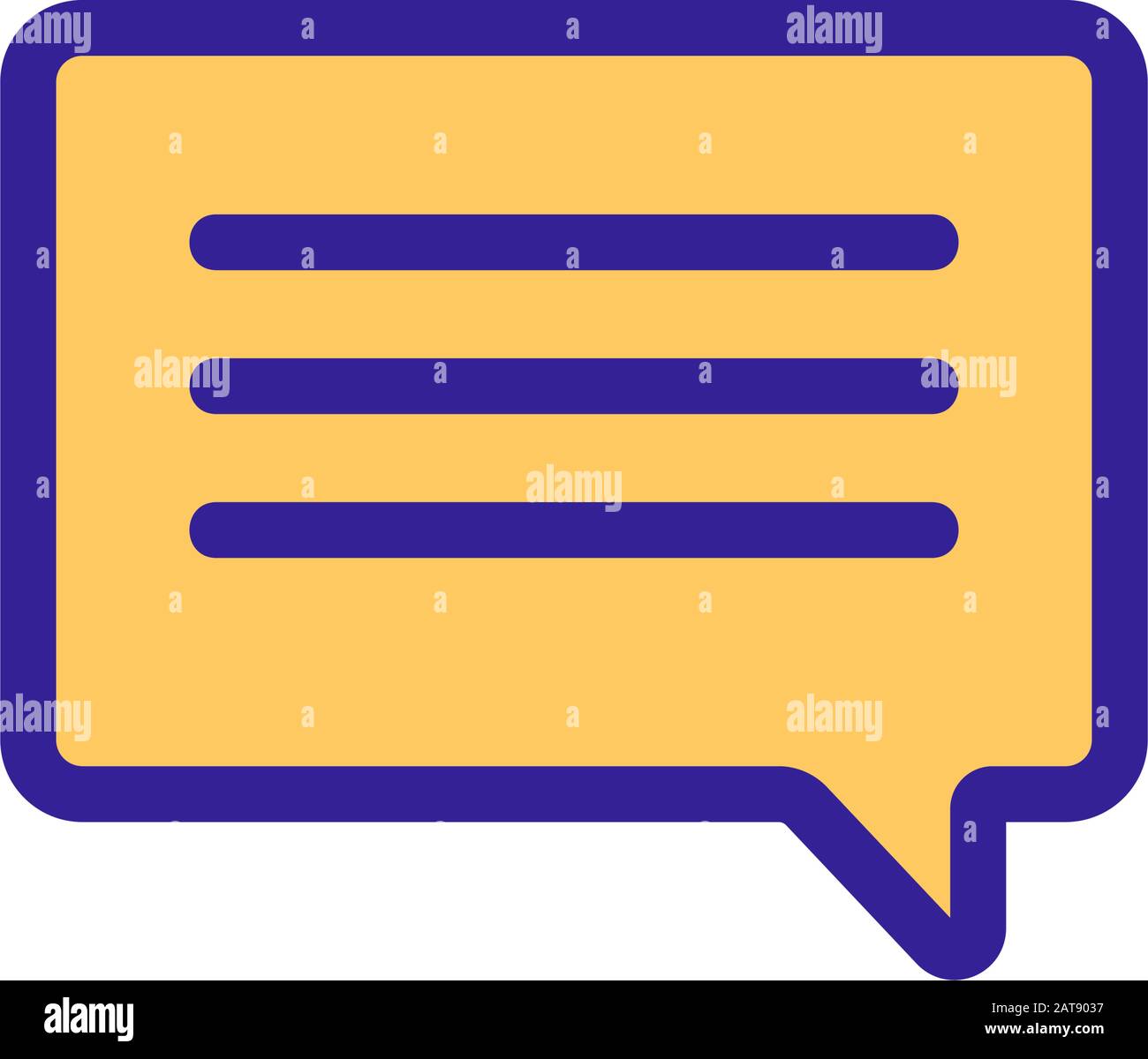 message with the test icon vector. Isolated contour symbol illustration ...