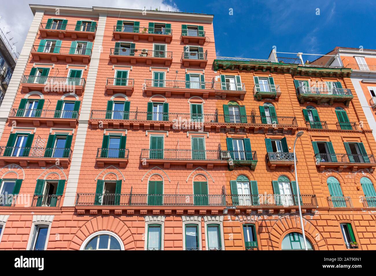 Italy, Naples, view of historic building in the city center Stock Photo ...