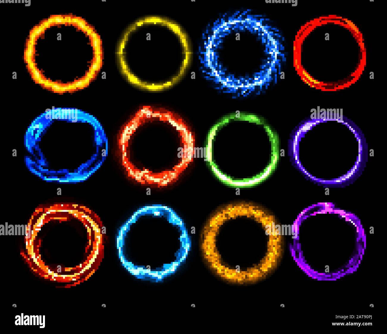 Circle of thunderbolts hi-res stock photography and images - Alamy