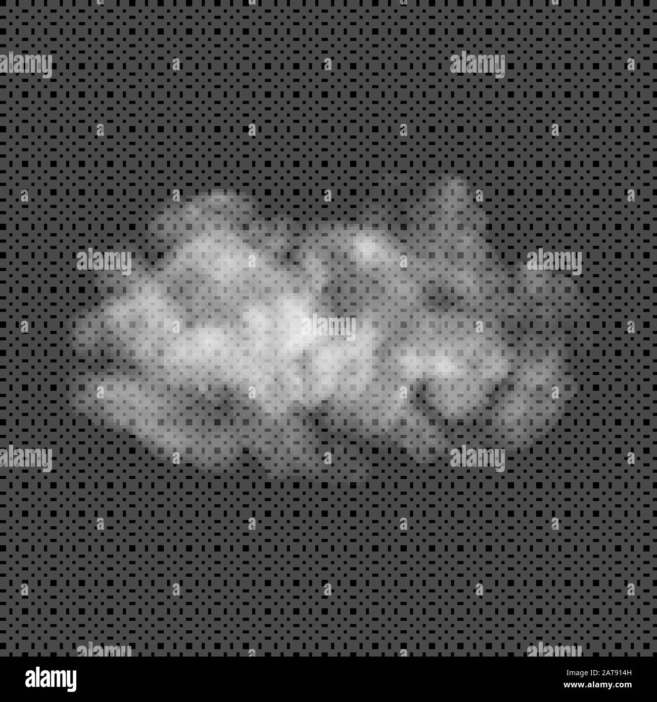 White Light Cloud Isolated on Transparent Background - Vector Clouds of ...