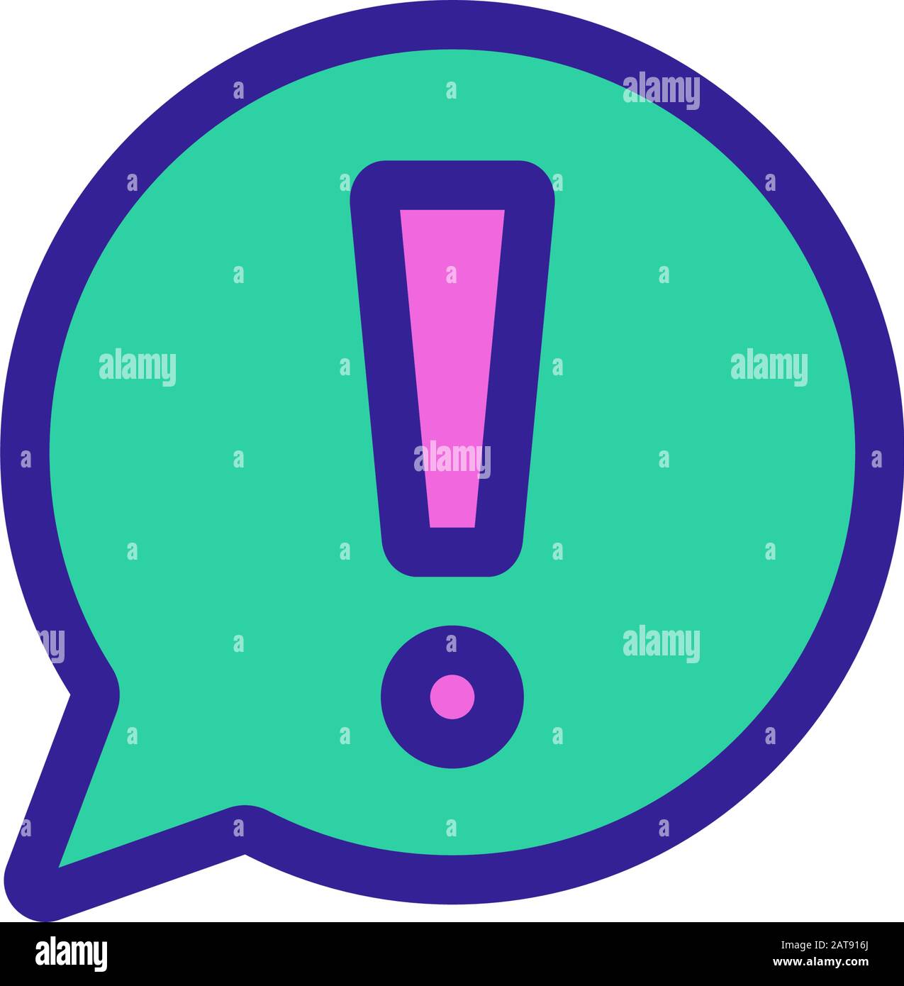 Information message icon vector. Isolated contour symbol illustration ...