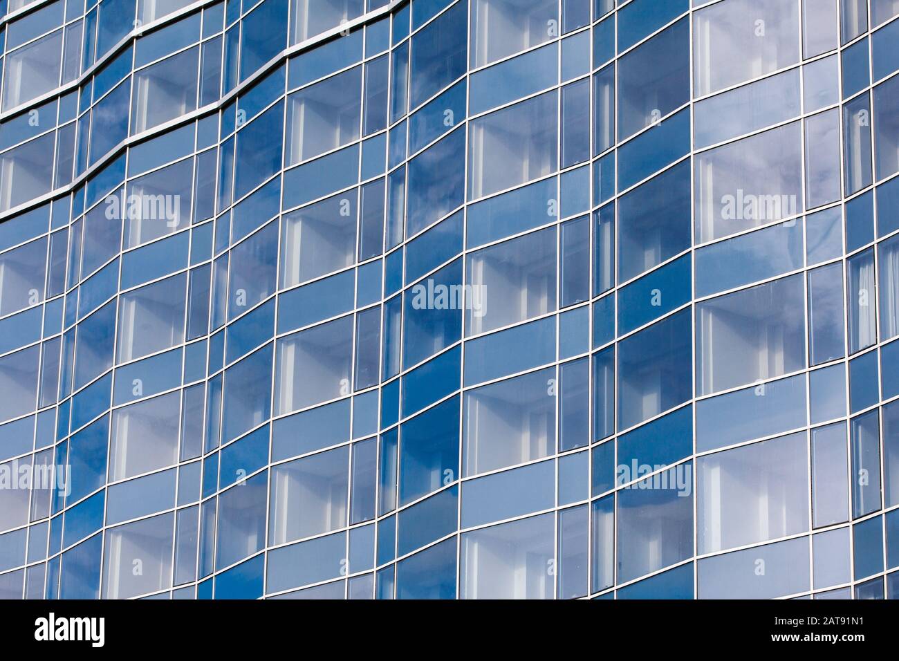 Beautiful architectural structures. Buildings of glass Windows ...