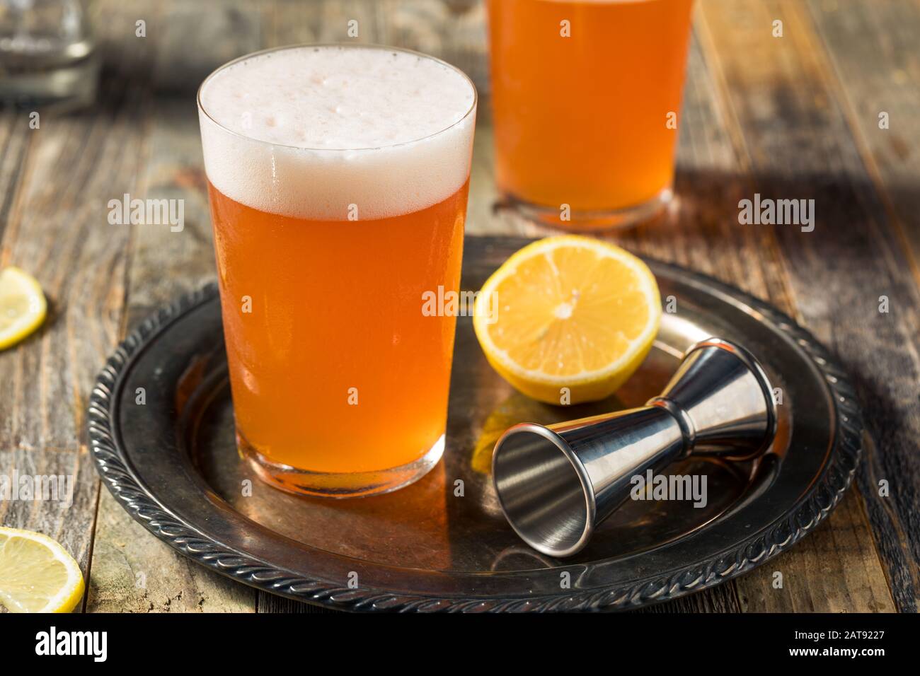 Lemon beer shandy hi-res stock photography and images - Alamy