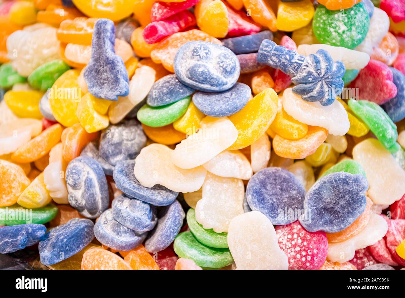 Colourful sugary candy, Assort various sweet candies Stock Photo - Alamy