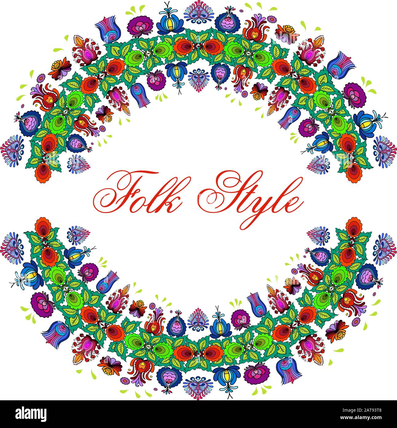 Vector folksy hi-res stock photography and images - Alamy