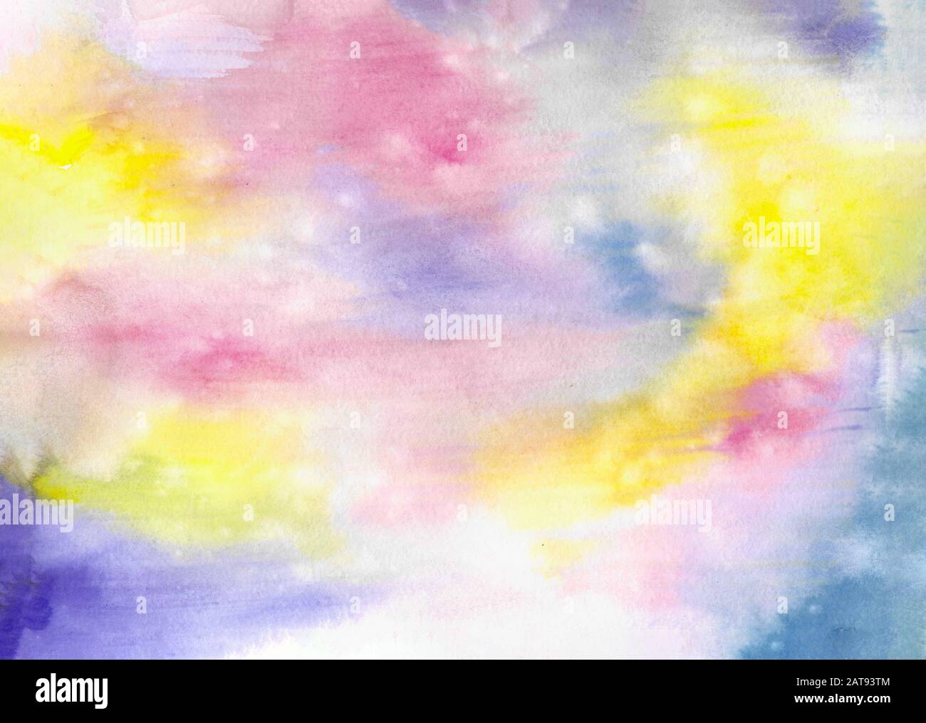 Multicolor watercolor background. Watercolor splash texture art element ...
