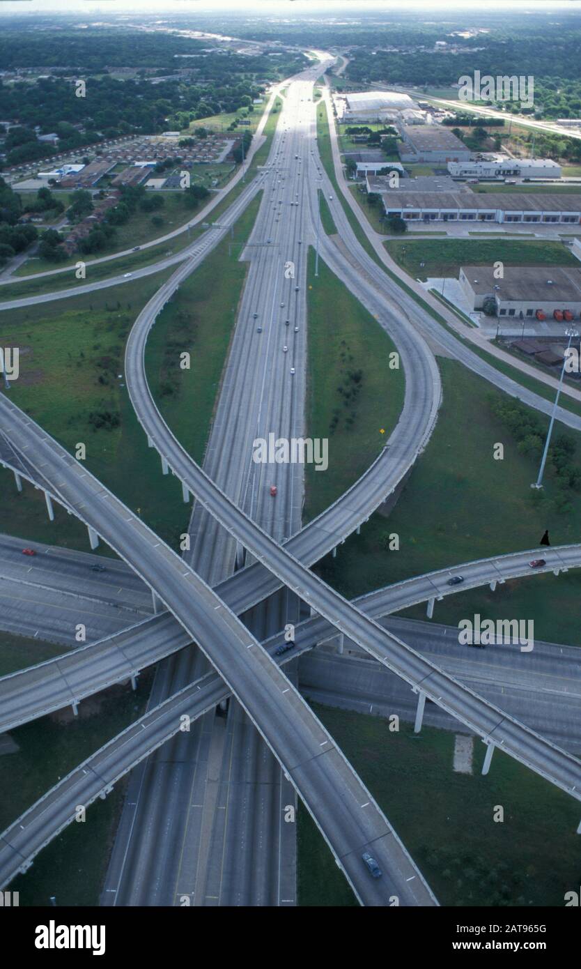 Houston, Texas: Highway interchange. August 2001 ©Bob Daemmrich Stock ...